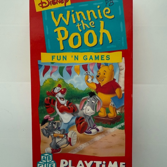 Disney | Other | Winnie The Pooh Playtime Fun N Games Vhs Disney Abc ...